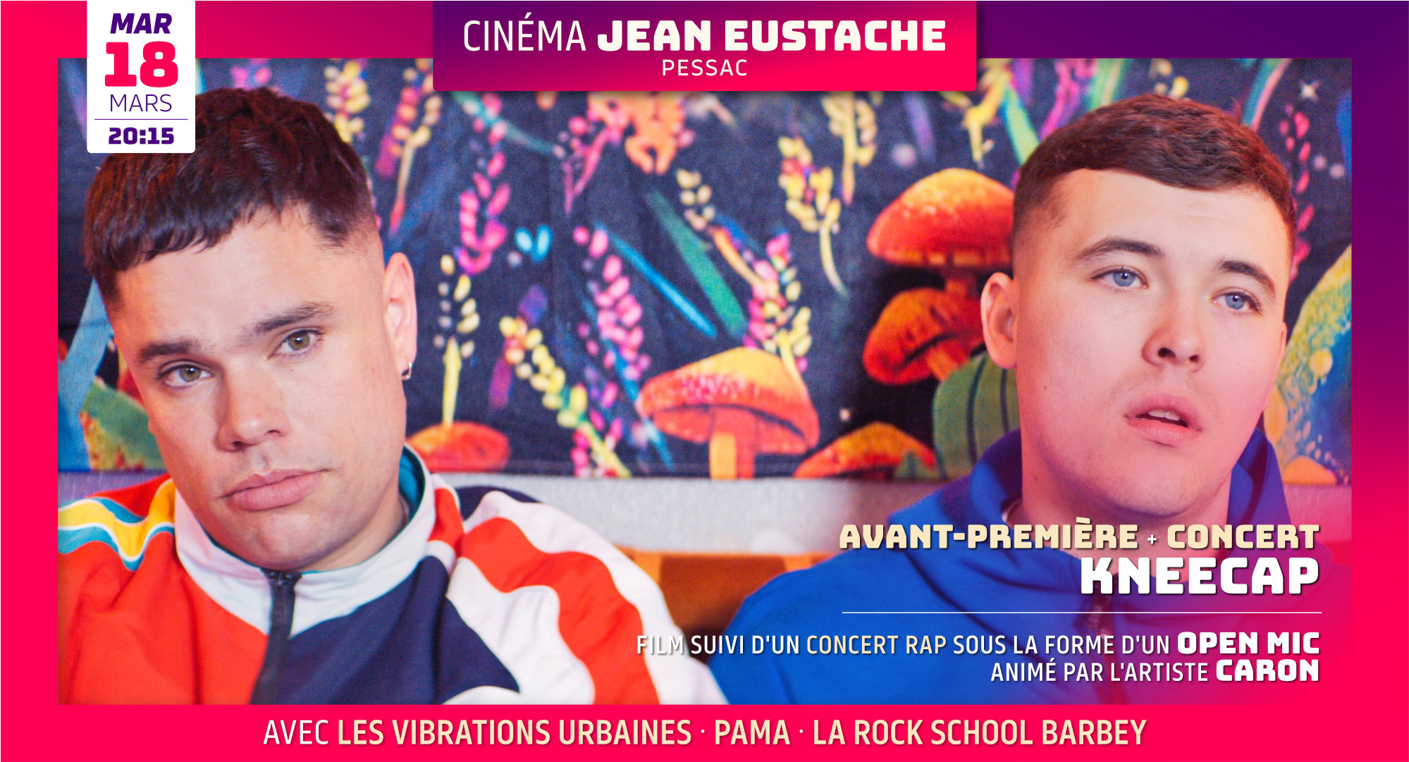 Avant-première KNEECAP de Rich Peppiatt (1h45) suivie d'un open mic rap - Cinéma Jean Eustache ...